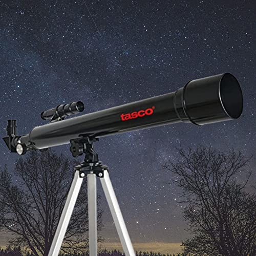 TASCO Spacestation 600 x 50mm Refractor Telescope, Astronomy Telescope for Adults and Beginners, Black