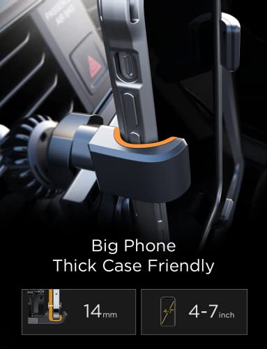 AINOPE Car Phone Holder Mount 2023 Gravity Vent Phone Mount For Car With Extention&Short Air Vent Clip Never Blocking Cell Phone Holder Mount For Car Vent Compatible With iPhone 14 Pro Max 13 and More