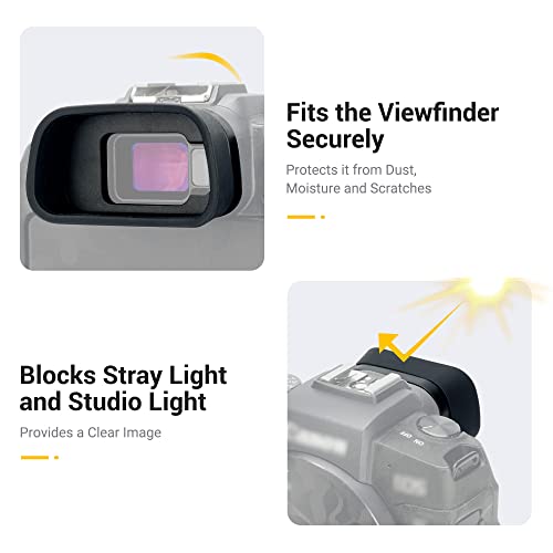 EOS R8 RP Eyecup Eyepiece,Soft Silicon Extended Camera Eye Cup Viewfinder Special Designed for Canon EOS R8 RP Mirrorless Digital Camera