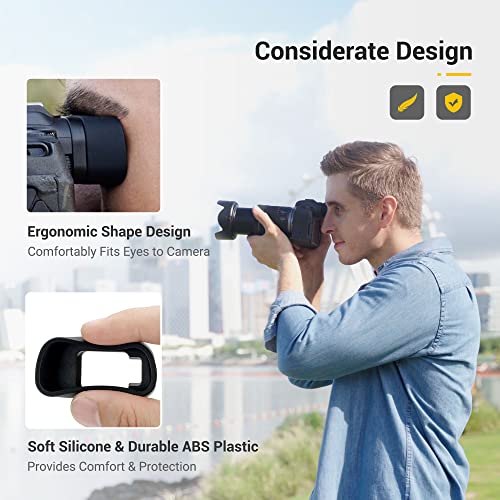 EOS R8 RP Eyecup Eyepiece,Soft Silicon Extended Camera Eye Cup Viewfinder Special Designed for Canon EOS R8 RP Mirrorless Digital Camera