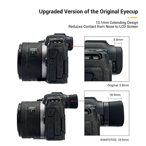 EOS R8 RP Eyecup Eyepiece,Soft Silicon Extended Camera Eye Cup Viewfinder Special Designed for Canon EOS R8 RP Mirrorless Digital Camera