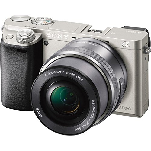Sony Alpha a6000 Camera with 55-210mm and 16-50mm Power Zoom Lenses - Includes Camera with 16-50mm Power Zoom Lens and 55-210mm Zoom Lens (Silver) (Renewed)