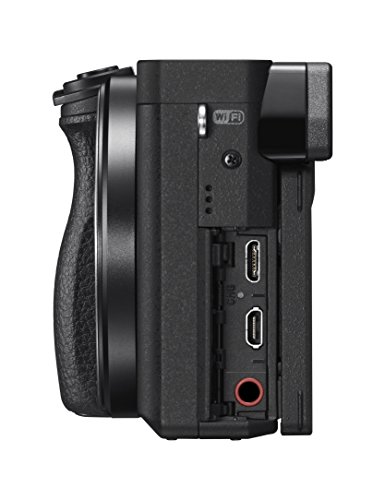 Sony Alpha a6300 Mirrorless Camera: Interchangeable Lens Digital Camera with APS-C, Auto Focus & 4K Video - ILCE 6300 Body with 3” LCD Screen - E Mount Compatible - Black (Includes Body Only)
