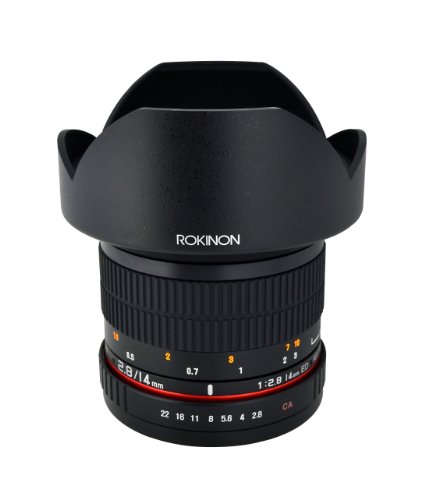 Rokinon 14mm f/2.8 IF ED UMC Ultra Wide Angle Fixed Lens w/ Built-in AE Chip for Nikon