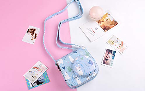 Katia Camera Case Bag Compatible for Fujifilm for Instax Mini 11/9/ 8+/ 8 Instant Film Camera with Shoulder Strap and Photo Accessories Pocket - Alpaca