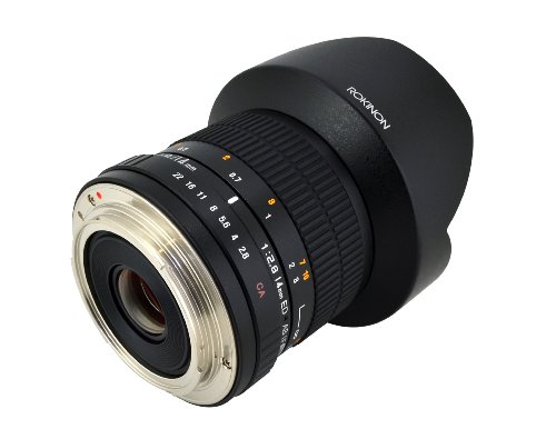 Rokinon 14mm f/2.8 IF ED UMC Ultra Wide Angle Fixed Lens w/ Built-in AE Chip for Nikon