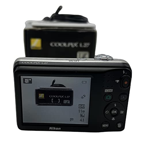 Nikon COOLPIX L27 16.1MP Digital Camera w/ 5X Zoom + 720p Video (Silver) Refurbished