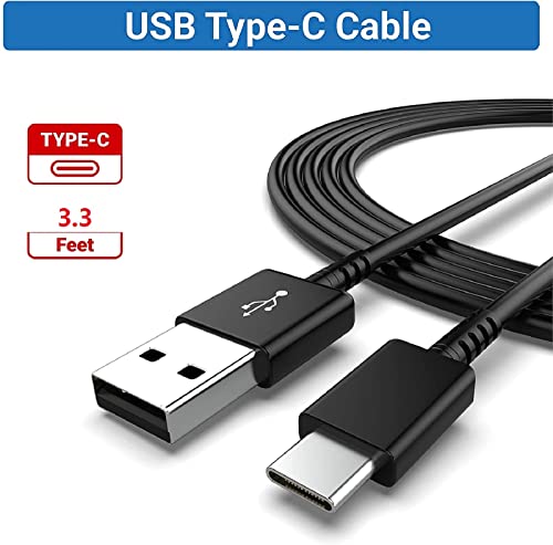 Samsung Fast Charger with USB Type C Cable Compatible Samsung Galaxy S23 S23Ultra S23+ S22 S22Ultra S22+ S21 S21Ultra S20+ S20Plus S10 S10e S9 S9Plus S8 S8Plus Note 20 Note 10 Note 9 Note 8 [2-Pack]