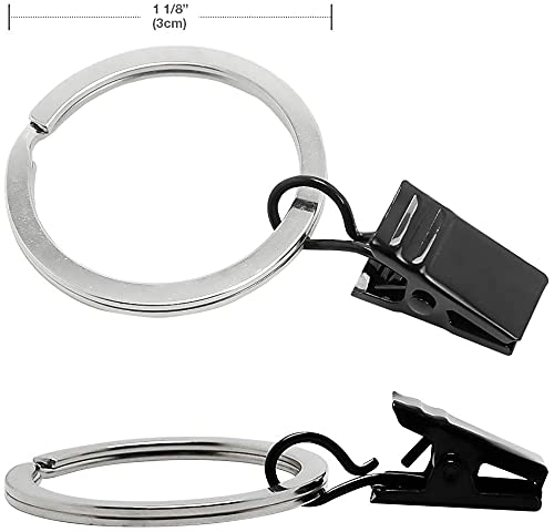 LimoStudio [Set of 10] Metal Ring Clips for Studio Backdrop Background, Compatible with Backdrop Stands, Background Support Stand, Curtain Ring, Drapery Ring Clip, AGG3231