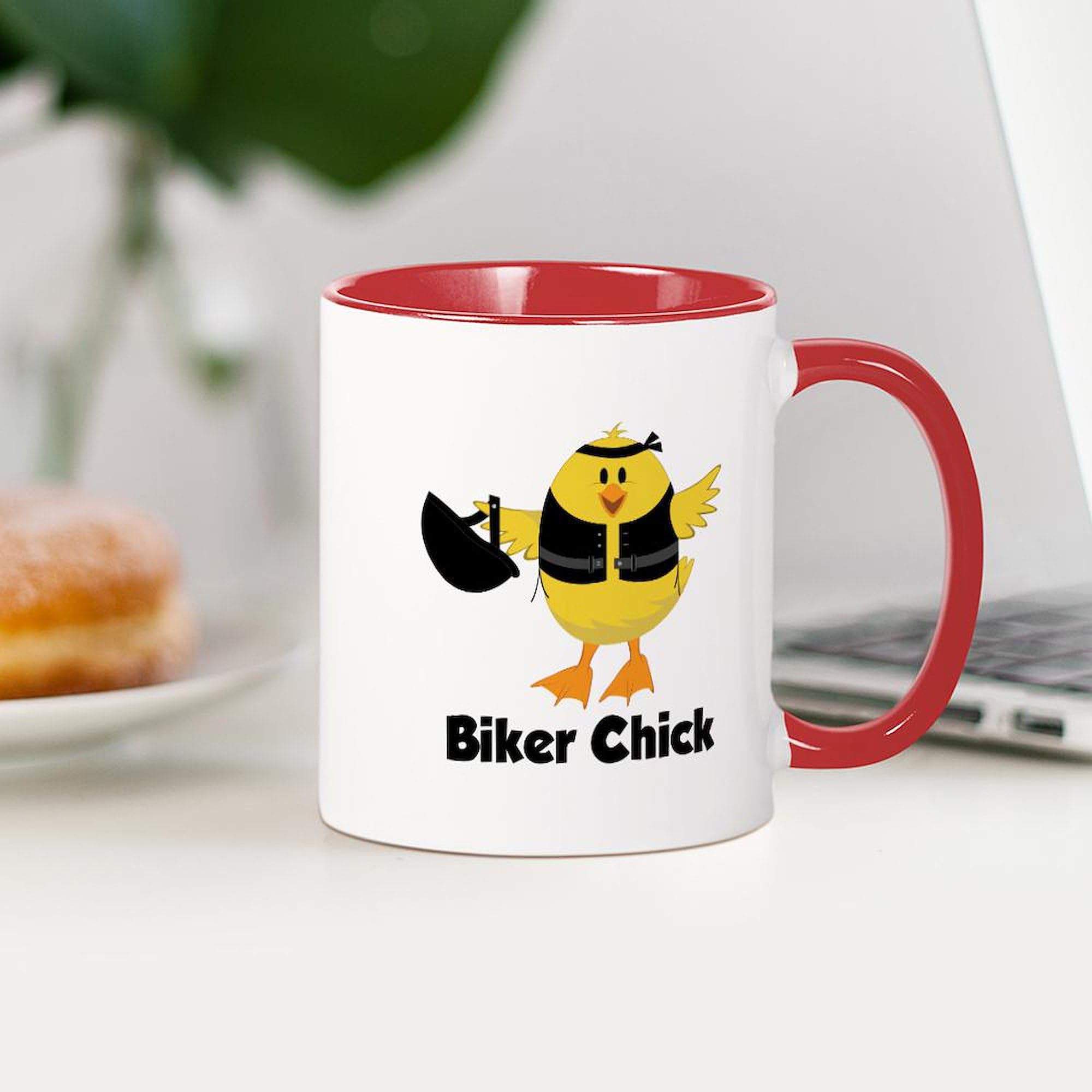 CafePress Biker Chick Mugs Ceramic Coffee Mug, Tea Cup 11 oz