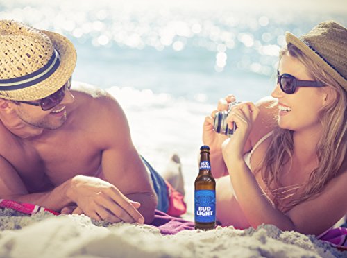 Bud Light Beer Bluetooth Bottle Speaker Portable Wireless Speaker with Rechargeable Battery Ideal for Indoor and Outdoor Activities Loud and Bass Audio Sound Easy to Carry Anywhere