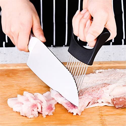 Boolavard The Best Onion Holder for Slicing All-In-One | Potato holder | Onion Cutter | Onion Chopper Stainless Steel