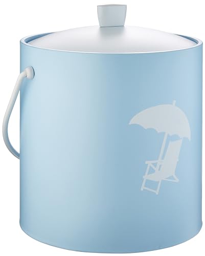 Kraftware Pastimes 3qt (Beach Chair, Light Blue) Ice Bucket, Small