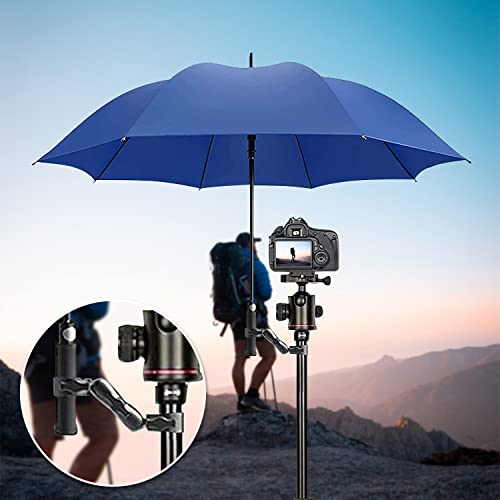 Sequpr Camera Clamp Mount for Gopro, Super Clamp Adapter Double Head Multifunction Holder for Motorcycle, Photography Light Fixture Bracket,Umbrella,Selfie Stick,Reflector