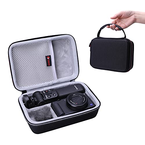 XANAD Hard Case for Sony ZV-1/Sony ZV-1F Camera with Vlogger Accessory Kit Tripod (GP-VPT2 BT) and Microphone - Travel Protective Carrying Storage Bag