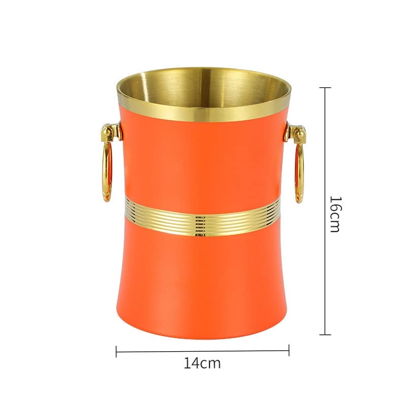 YFZMD Ktv Table Supplies Full Set of Fruit Plate Ice Bucket Microphone Holder Toothpick Cup Tissue Box Stainless Steel
