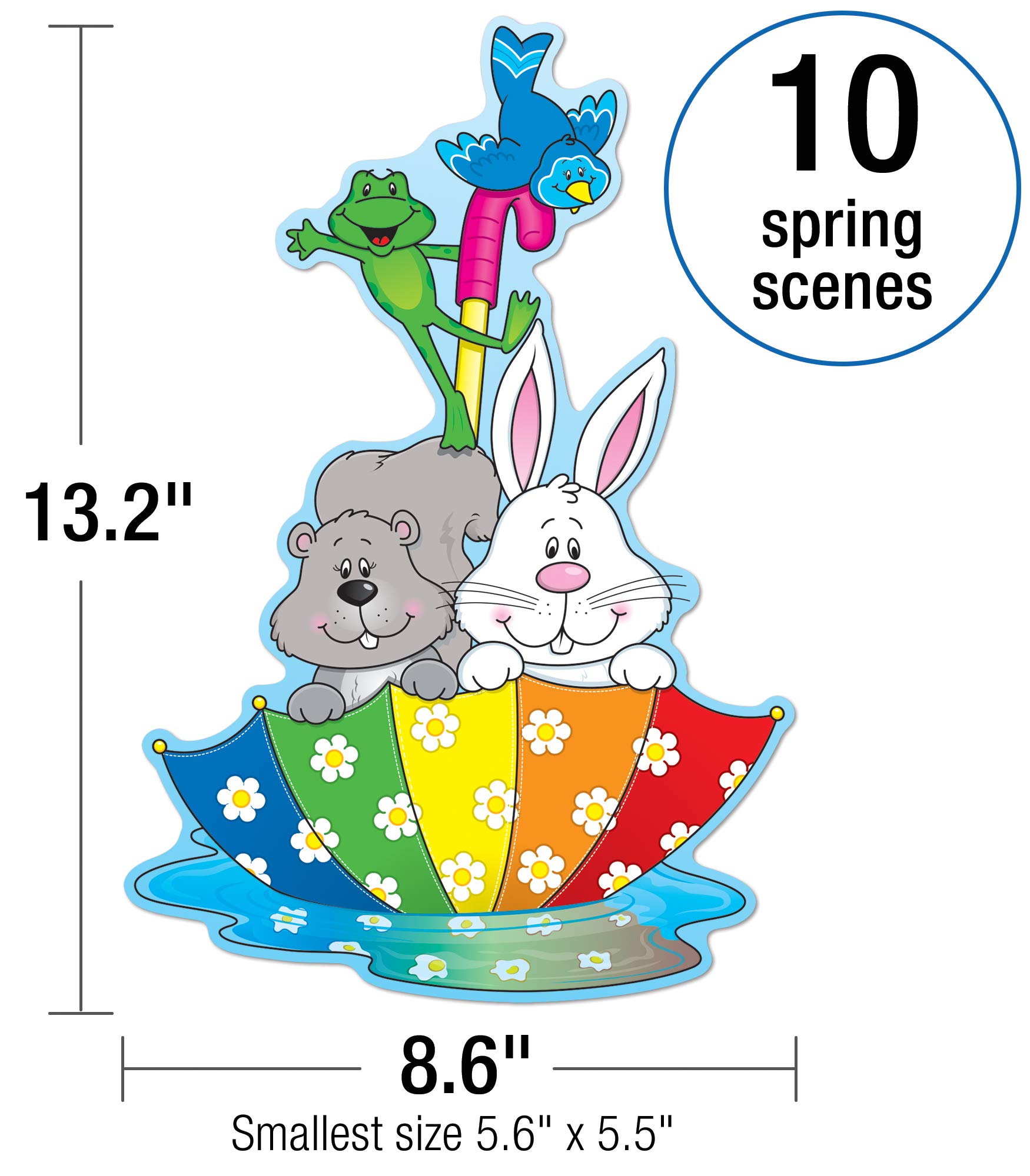 Spring Bulletin Board Set, Carson Dellosa Classroom Decorations, 41 Pieces