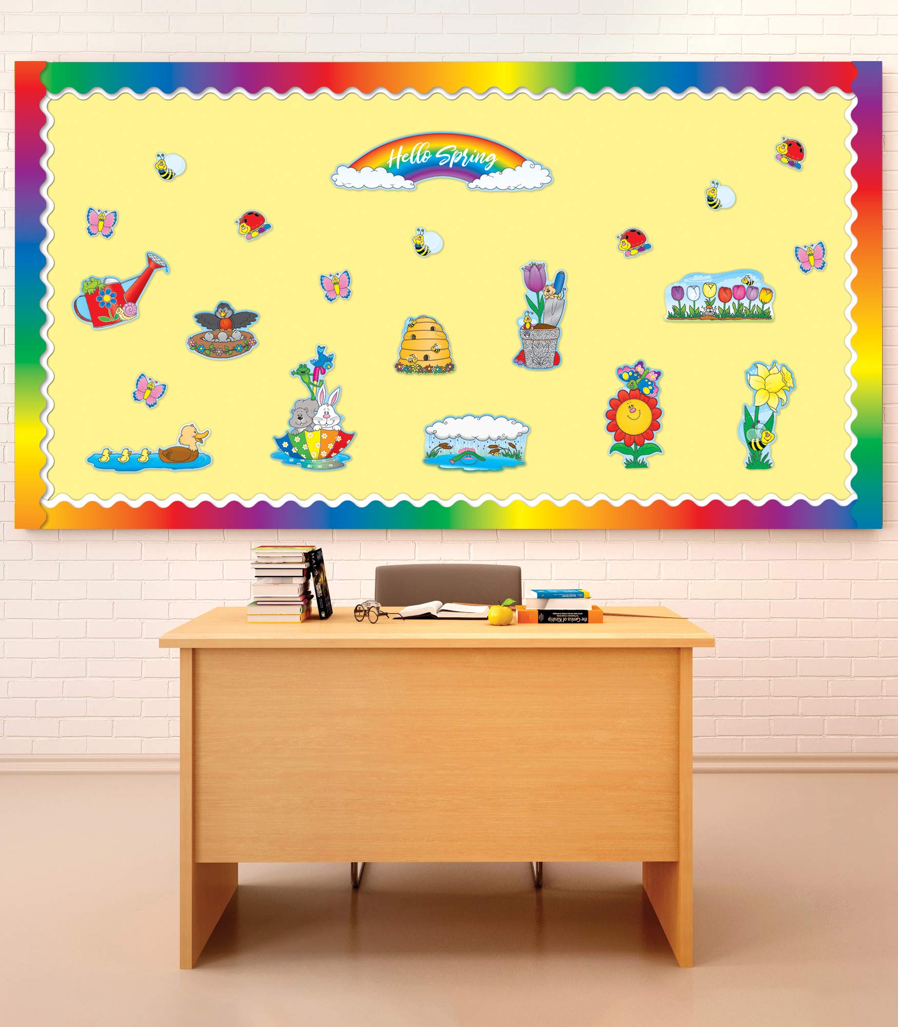 Spring Bulletin Board Set, Carson Dellosa Classroom Decorations, 41 Pieces