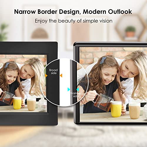 MYDASH - 10.1 inch Digital Picture Frame - Smart Photo Frame with Built-in 32GB Large Memory, IPS Screen, Auto Rotate, USB Flash Drive.