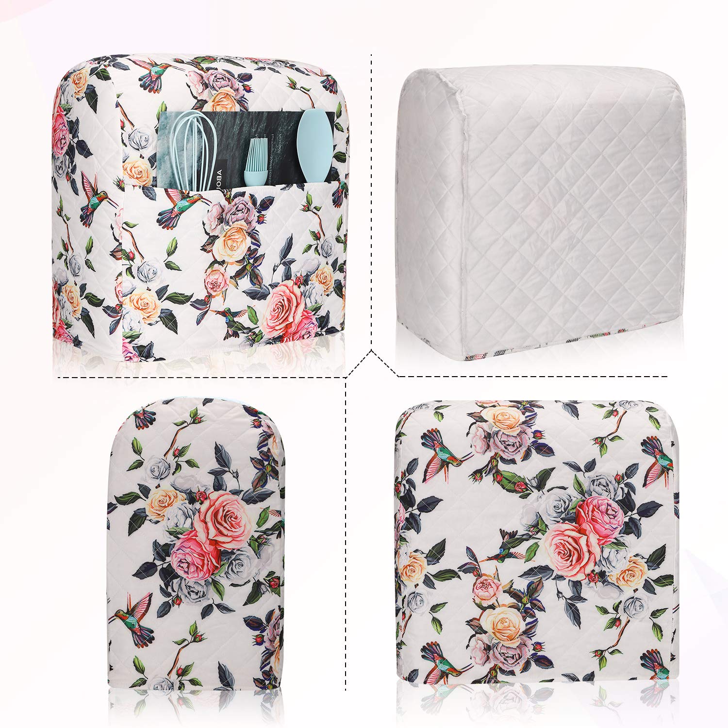 Kitchen Aid Mixer Cover With Pockets,Kitchen Stand Mixer Cover Compatible With 5-8 Quart Kitchenaid Hamilton Mixers,Kitchen Aid Mixer Assecories