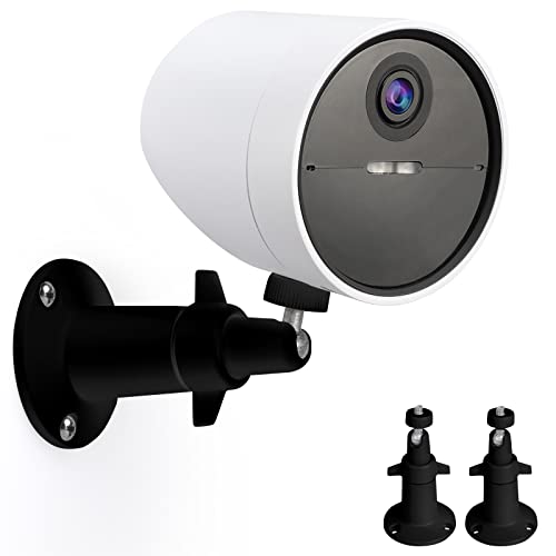 UYODM 2 Pack Wall Mount Holder for SimpliSafe Outdoor Security Camera, 360°Rotation Security Bracket with 1/4 Screw Thread, Camera Not Included (Black)