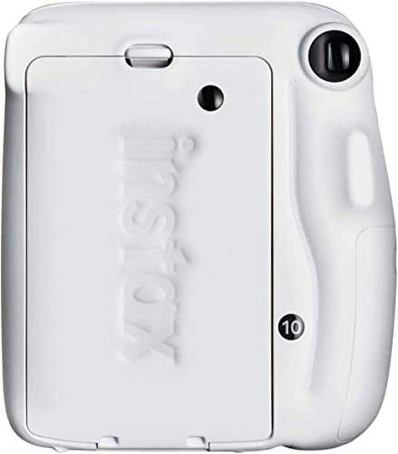 Fujifilm Instax Mini 11 Instant Film Camera, Ice White - with Fujifilm instax Mini Instant Daylight Film Twin Pack, 20 Exposures