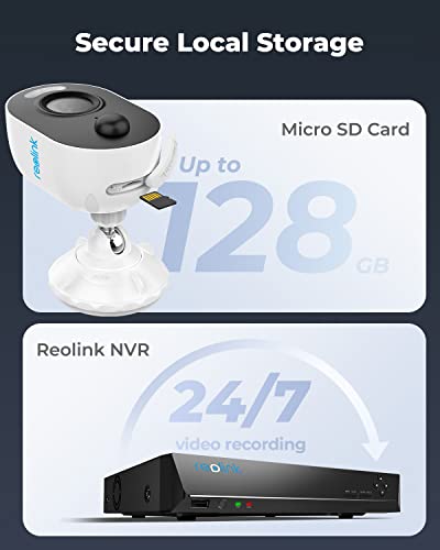 REOLINK Outdoor Security Camera System, 1080p Plug in WiFi Cameras with App for Home, Color Night Vision with Bulit-in Spotlight, 2-Way Talk, Motion Detection, SD Card Storage, Lumus (2 Pack)