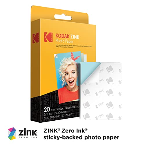 Kodak Step Instant Color Photo Printer with Bluetooth/NFC, ZINK Technology & Kodak App for iOS & Android (Pink) Starter Bundle