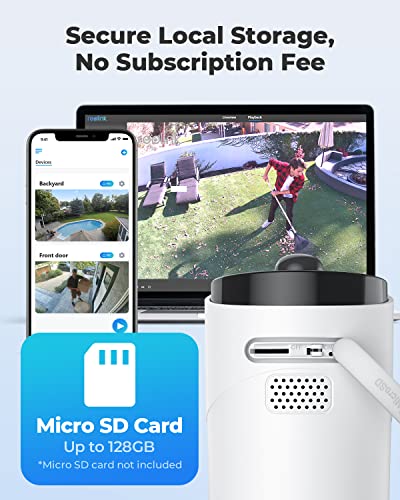 REOLINK Wireless Outdoor Security Camera, No Hub Needed, 1080P HD, Wire-Free Rechargeable Battery Powered, Home Surveillance with 2.4GHz WiFi, Local Storage, 2-Way Talk, Argus Eco 2 Pack