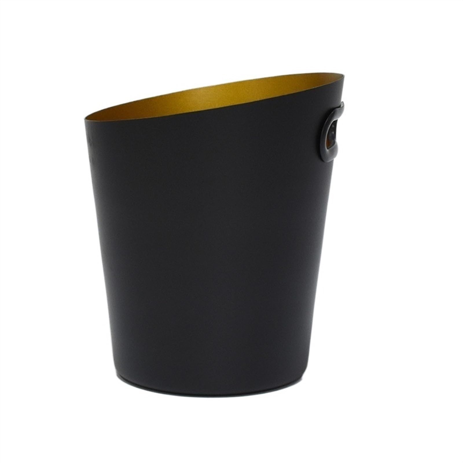 Ice Bucket Stainless Steel Ice Bucket Cooler Whiskey Wine Bar Accessories Champagne Bucket Cooler Suitable for Cocktail Party Wine Bottle Restaurant Bar Party Keeps Ice Cold & Dry (Color : Black)