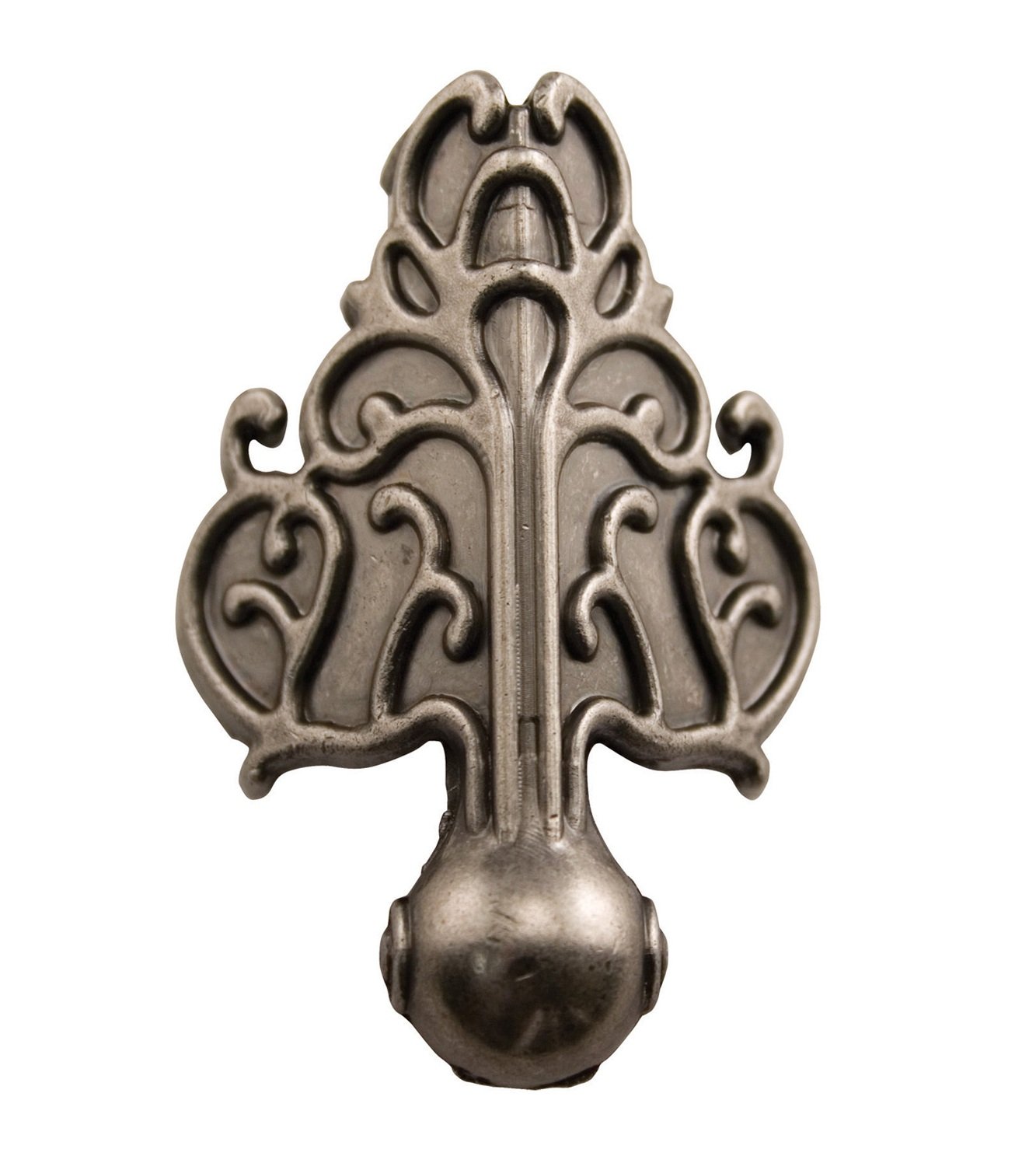 Foundations Metal Box Feet by Tim Holtz Idea-ology, 4 Feet per pack, 1-1/2 x 2 Inches, Antique Nickel Finish, TH92821 , Silver