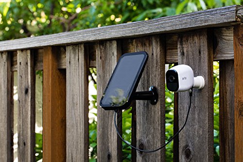 Arlo Solar Panel - Arlo Certified Accessory - Charge Select Arlo Cameras with the Power of the Sun, Works with Arlo Pro, Pro 2, Go and Security Lights, Black - VMA4600