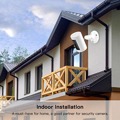 360 Degree Adjustable Mount for Stick Up Cam/Indoor Cam/Battery Cam,TIUIHU Stable Outdoor Ceiling Bracket Mounting Kit for Plug-in HD Security Camera (2-Pack,White)