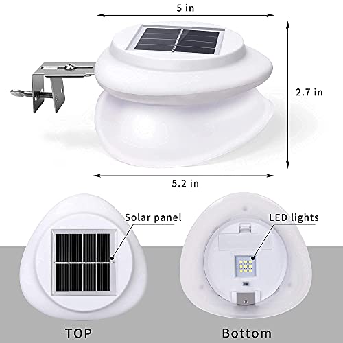 Solpex 18 Pack Solar Outdoor Lights,12 Pack Solar Ground Lights,6 Pack Solar Fence Lights,Outside Waterproof Garden Landscape Lighting for Yard Deck Lawn Patio Gutter Walkway