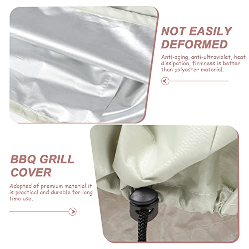 HANABASS Small Grill Cover BBQ Grill Cover Drawstring Grill Cover Garden Grill Cover Cover Round Grill Cover