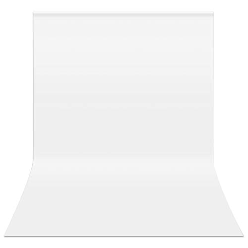 Hemmotop White Backdrop Background 10 x 12 ft White Backdrop Screen for Photography,Seamless White Photography Backdrop Background for Photo Video Studio