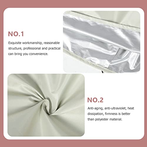 HANABASS Small Grill Cover BBQ Grill Cover Drawstring Grill Cover Garden Grill Cover Cover Round Grill Cover
