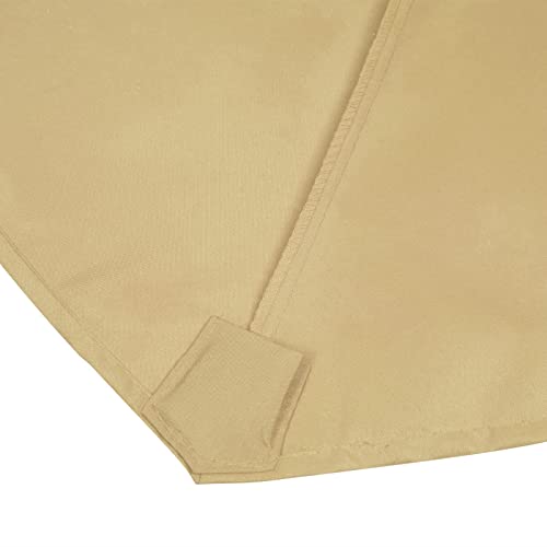 Sunnyglade 7.5Ft 6 Ribs Umbrella Canopy Replacement Patio Top Cover For Market Umbrella (Tan)