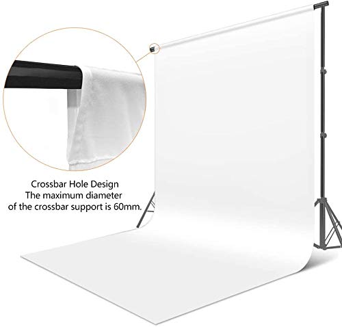 Hemmotop White Backdrop Background 10 x 12 ft White Backdrop Screen for Photography,Seamless White Photography Backdrop Background for Photo Video Studio