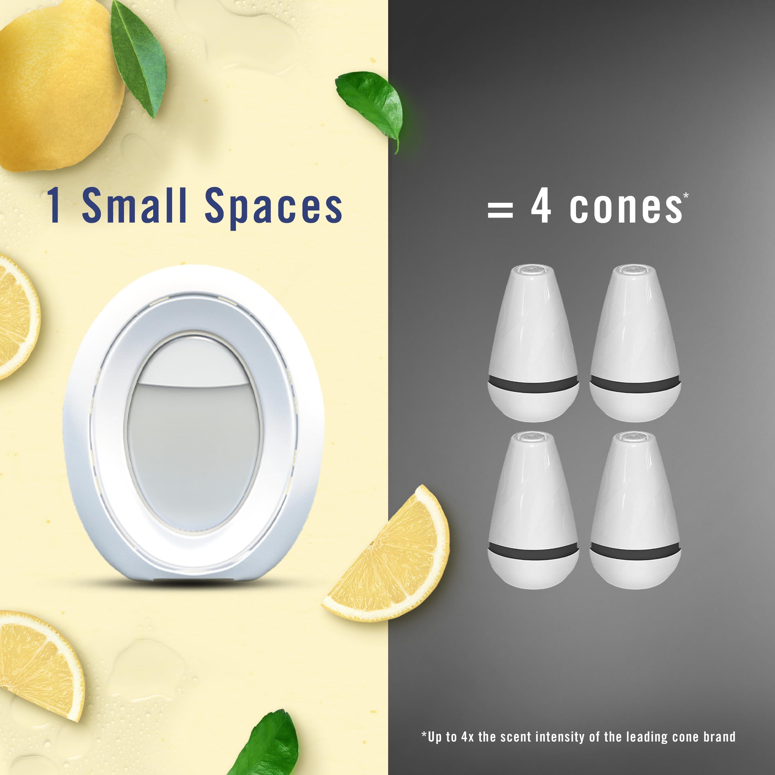 Febreze Small Spaces Air Freshener Heavy Duty Fresh Lemon, .25 fl. oz., Pack of 4