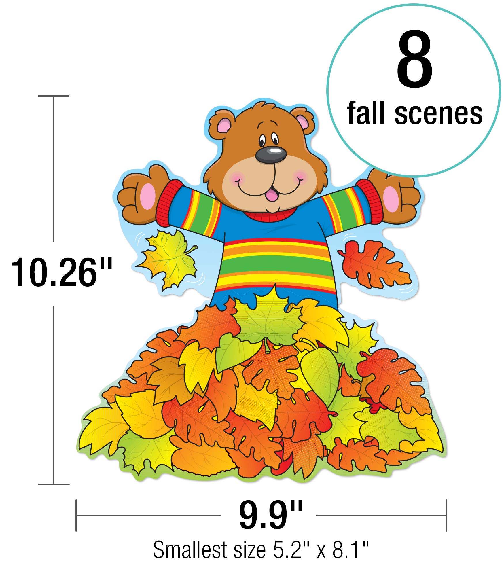 Carson Dellosa – Fall Classic Mini Bulletin Board Set, Fall Classroom Décor, 39 Pieces