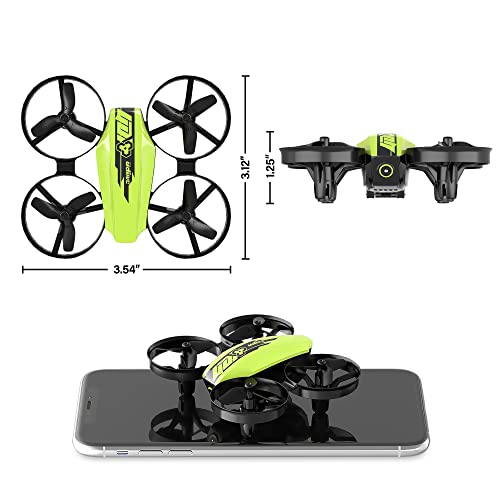 UDI U46 Mini Drone for Kids 2.4Ghz RC Drones with Auto Hovering Headless Mode Nano Quadcopter, Lime