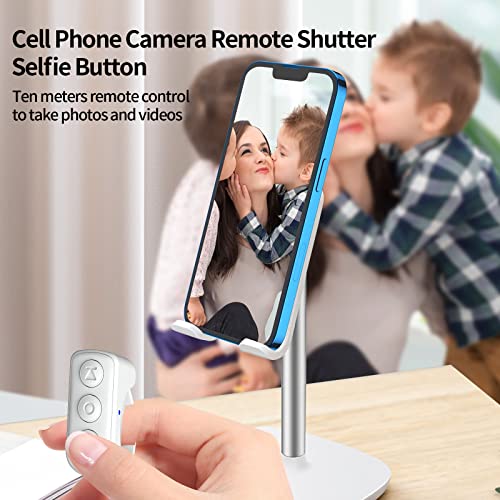 Vekesen TIK Tok Kindle App Bluetooth Remote Control Page Turner TikTok Remote Scrolling Ring clicker for iPhone iPad Camera Remote Shutter Selfie Button (Oyster White)