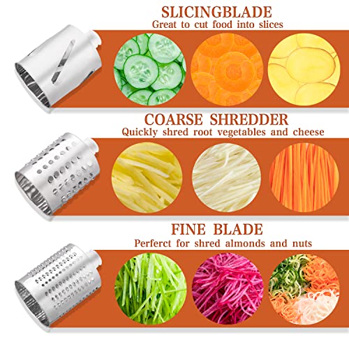 HOMER Slicer Shredder Attachment - Fits All Models of KitchenAid Stand Mixer - Premium Stainless Steel - Time-Saving Accessories for Cheese Grater(Light Green)
