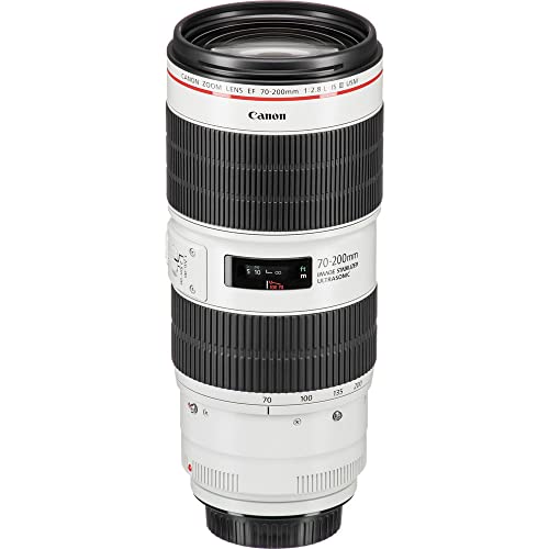 Canon EF 70-200mm f/2.8L is III USM Lens (3044C002) + Filter Kit + Cap Keeper + Cleaning Kit + More (Renewed)