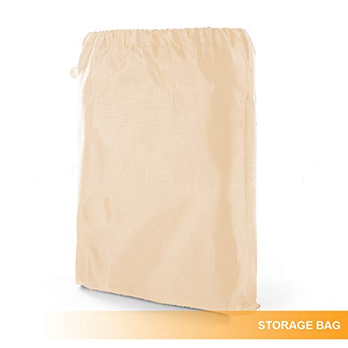 Homsky Outdoor Sectional L Shaped Sofa Cover, 104 inch Patio Furniture Covers Waterproof, Durable Fabric Garden Couch Protector Designed with Windproof Straps and Air Vent(L-Shape Right Facing)