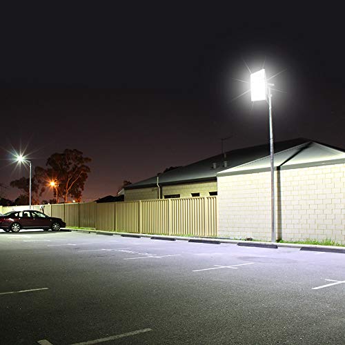 CHARON 300W LED Flood Light, 24000LM Super Bright Outdoor Security Lights with Wider Lighting Angle, 6000K Daylight White, IP66 Waterproof Outdoor Lighting for Garage, Garden, Lawn, Yard, Parking Lot