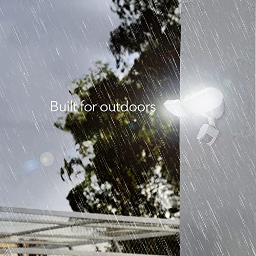 Wasserstein Wired Smart Floodlight - 2000 Lumens - Outdoor Floodlight with Motion Sensor and Timer Control for Your Garage, Garden, Porch and Anywhere Outdoor(White)