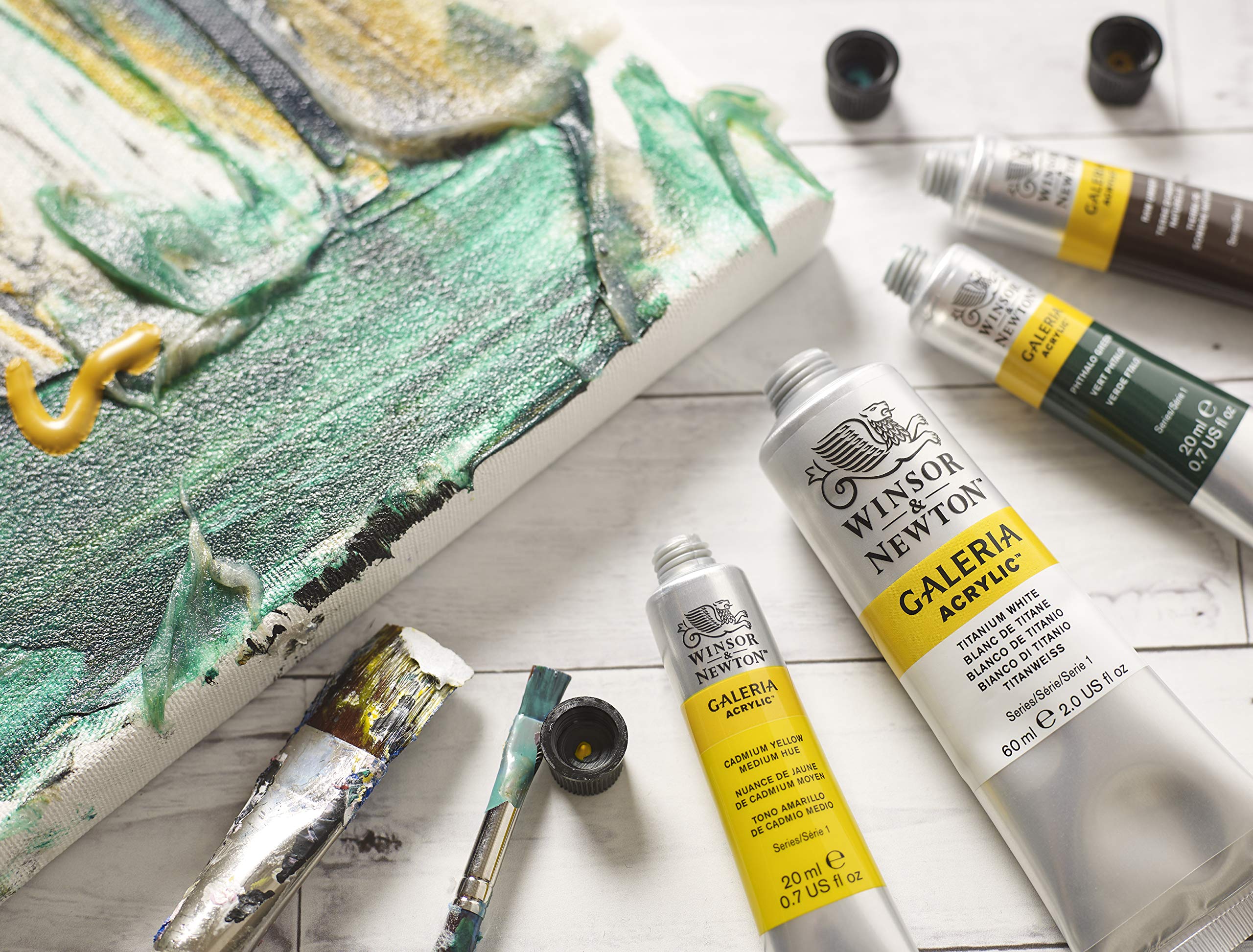 Winsor & Newton Galeria Acrylic Paint, 6.75 Fl Oz (Pack of 1), Titanium White
