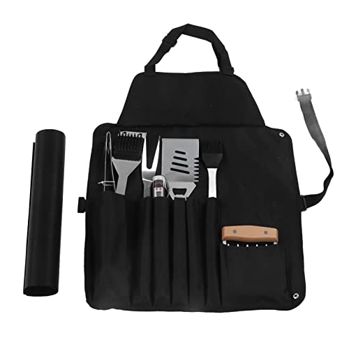 Garden kit 9Pcs Stainless Steel Grill Combination Set Portable BBQ Shovel Clamp Tools Set for Outdoor Camping